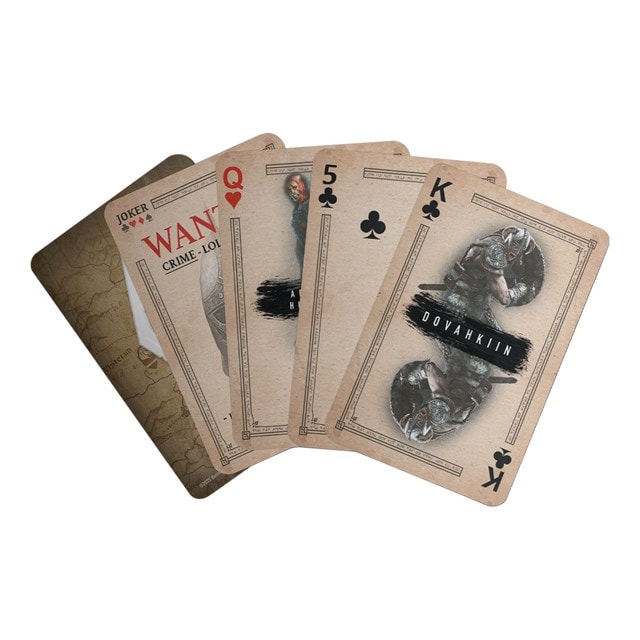 The Elder Scrolls V Skyrim Playing Cards | HMV Store