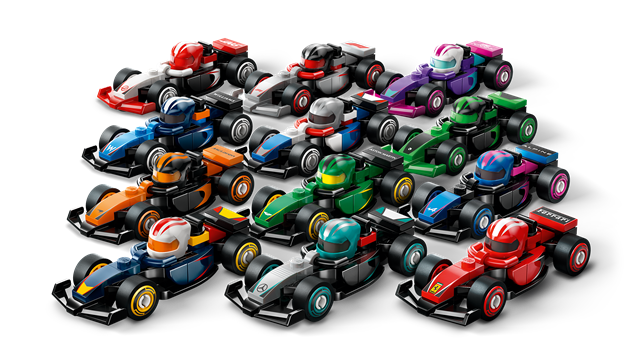 F1 Collectable Race Cars LEGO Minifigures Assortment | HMV Store