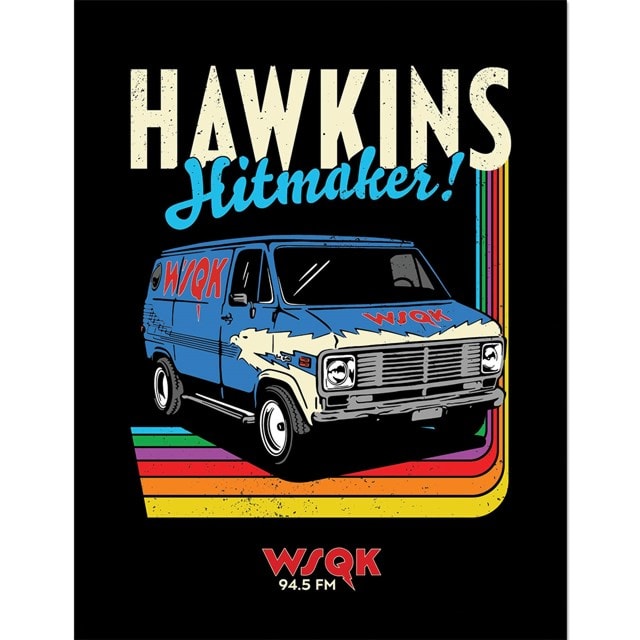 WSQK 94.5 FM Stranger Things 5 30cm x 40cm Framed Print | HMV Store