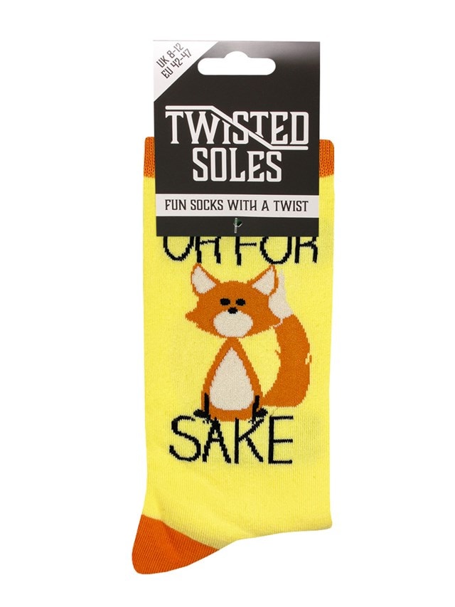 Oh For Fox Sake Twisted Soles Size 8-12 Socks | HMV Store