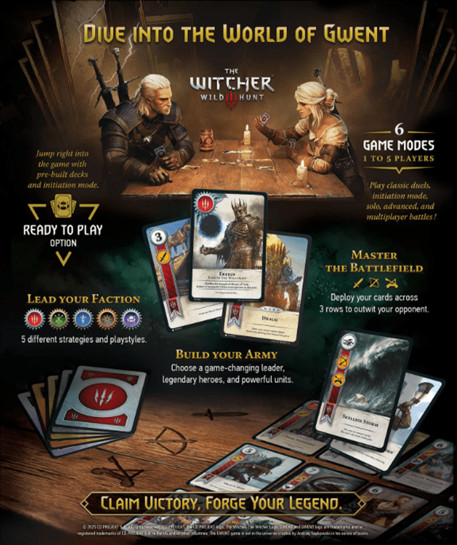 The Witcher III Wild Hunt Gwent Card Game | Card Game | Free shipping ...