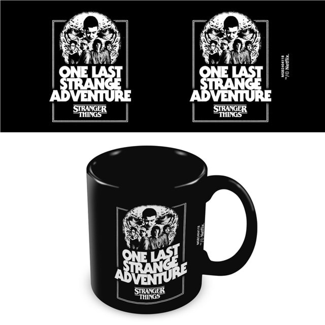 One Last Strange Adventure Stranger Things 5 Black Mug | HMV Store