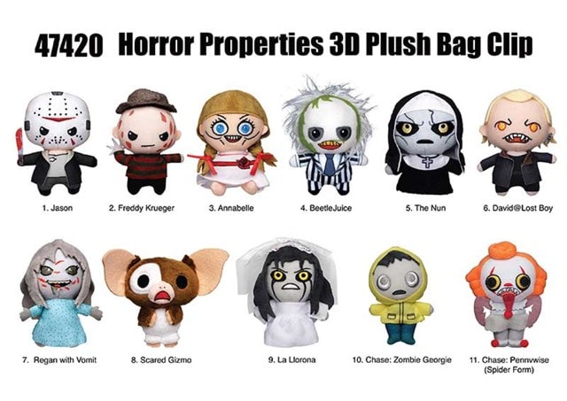 Warner Brothers Horror Plush Bag Clip | Bag Clip | Free shipping over £ ...