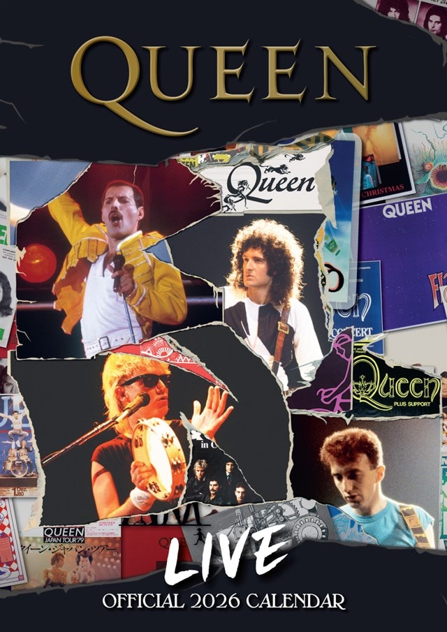Queen 2026 A3 Calendar | HMV Store