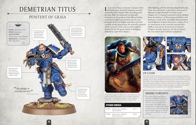 Warhammer 40,000 Character Encyclopedia Hardback | HMV Store