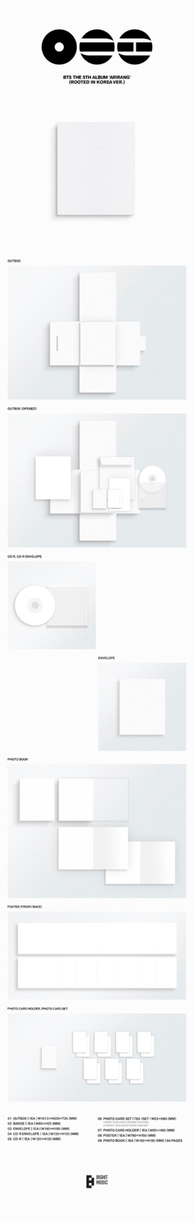 BTS 5th Album 'ARIRANG' (Rooted in Korea Ver.) hmv Exclusive | HMV Store