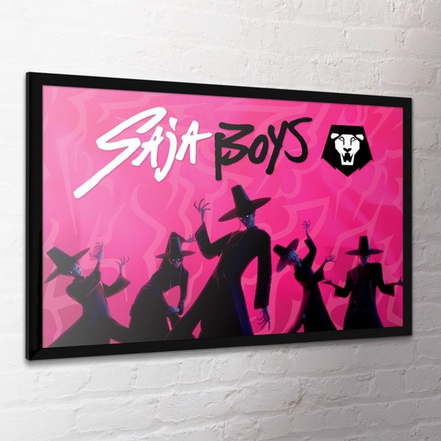 Your Idol Saja Boys K-Pop Demon Hunters 60cm x 90cm Framed Maxi Poster ...