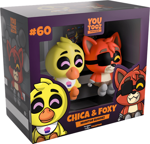 Chica And Foxy Five Nights At Freddy's FNAF Monitor Buddiez Youtooz ...