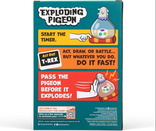 Exploding Pigeon Card Game | HMV Store