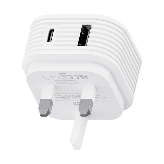 Juice USB-C Dual Port 20W Plug | Mains Charger | Free shipping over £20 ...