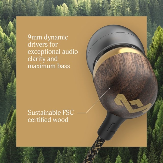 House Of Marley Smile Jamaica Brass USB-C Earphones W/Mic | HMV Store