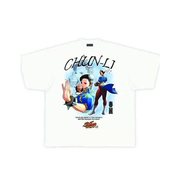 Chun-Li Street Fighter White Tee | T-Shirt | Free shipping over £20 ...