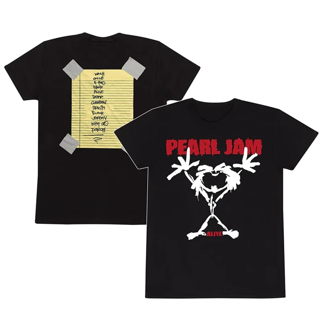 Stickman Pearl Jam Black Tee | T-Shirt | Free shipping over £20 | HMV Store