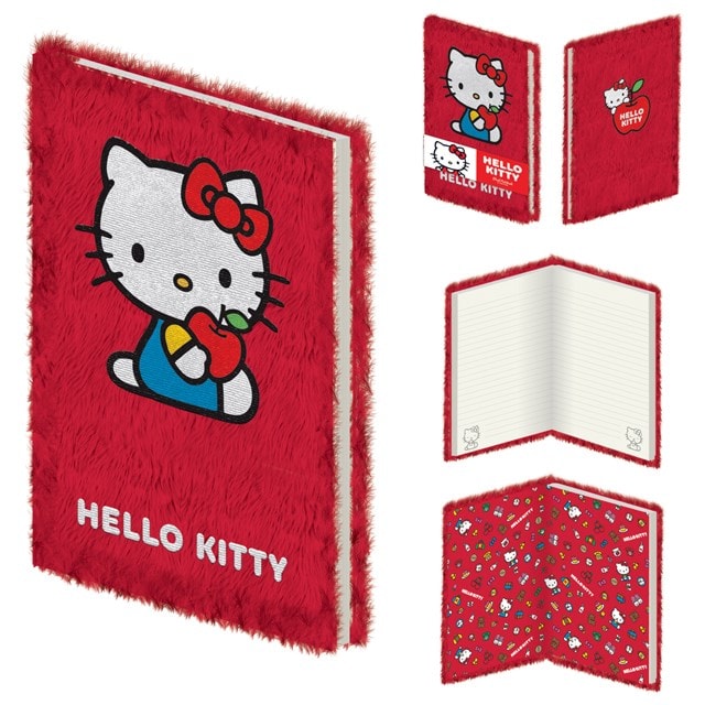 Hello Kitty Apple Sanrio A5 Plush Casebound Notebook | HMV Store
