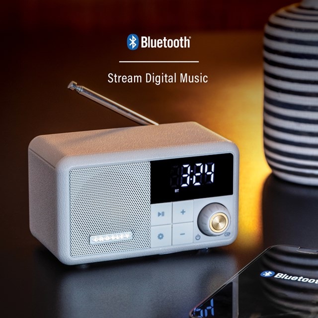 Crosley Cooper Pebble FM Radio & Bluetooth Speaker | HMV Store