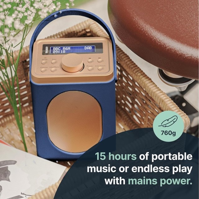 Majority Little Shelford Midnight Blue DAB+/FM Portable Radio | HMV Store
