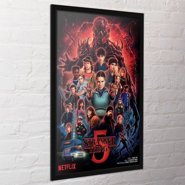 Stranger Things 5 Promotional Poster 60cm x 90cm Framed Maxi Poster ...