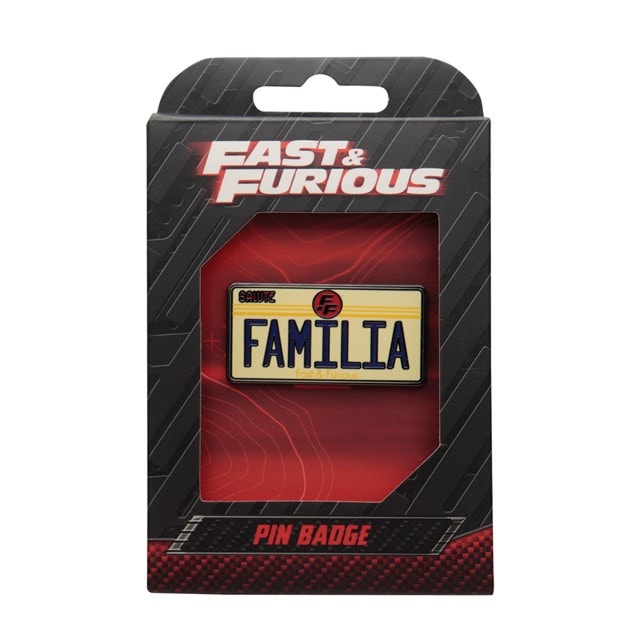 Familia License Plate Fast & Furious Pin Badge | HMV Store
