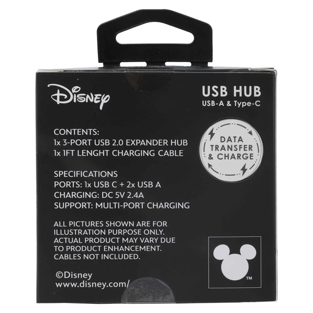 Lilo & Stitch Stitch Head Multi-Port Charging Hub | Charging Hub | Free ...