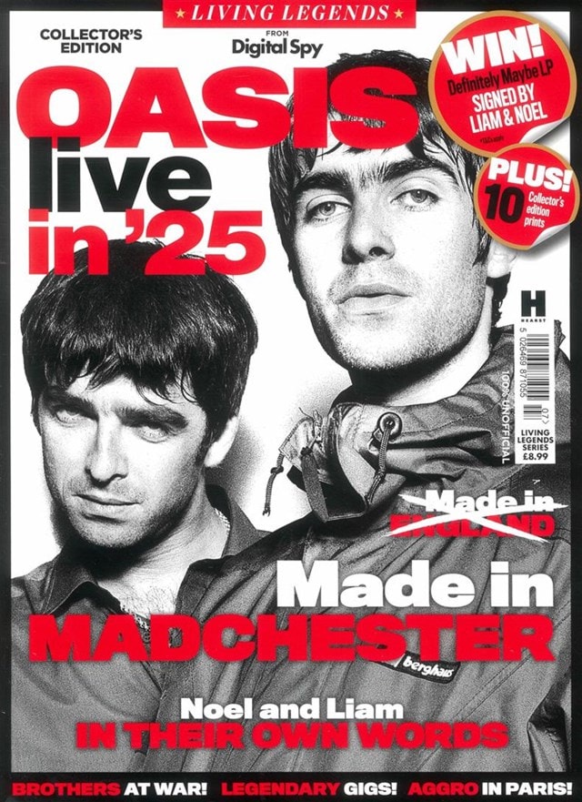 Oasis Live In '25 Living Legends Magazine | Magazine | Free shipping ...