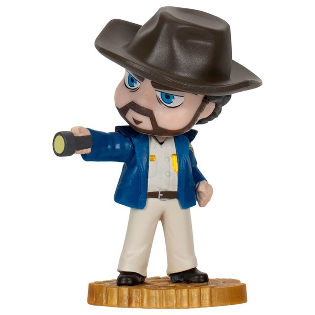 Hopper On Police Badge Stranger Things Chibi Figure | HMV Store
