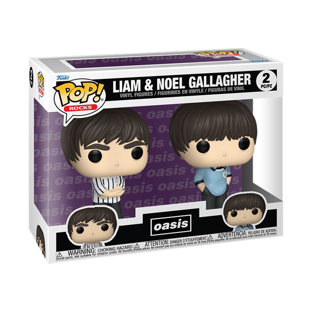 Liam & Noel Gallagher Oasis Funko Pop Vinyl 2 Pack | Pop Vinyl | Free ...