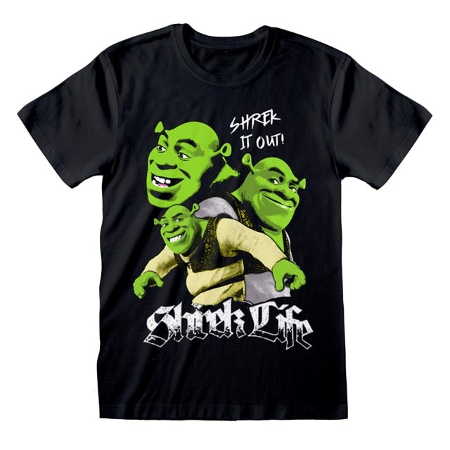 Shrek Life Shrek Black Tee | T-Shirt | Free shipping over £20 | HMV Store