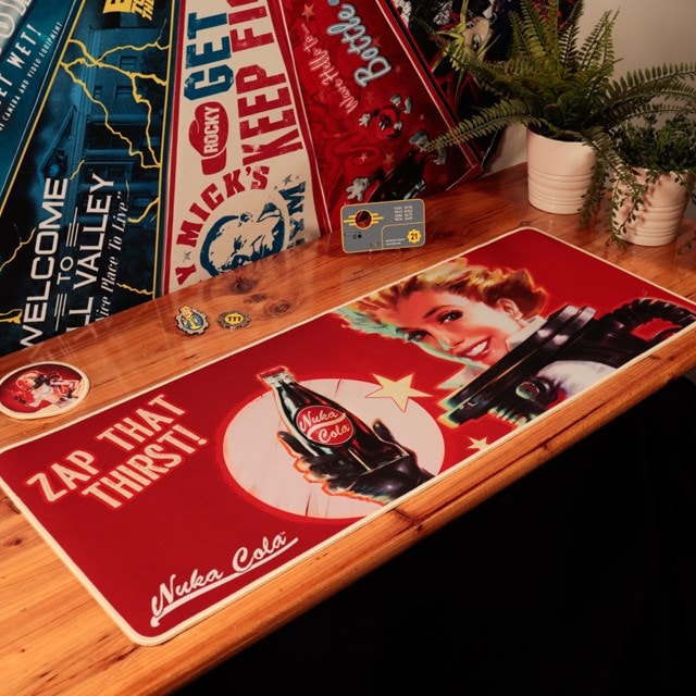 Nuka Cola Fallout XL Desk Pad And Coaster Set | HMV Store