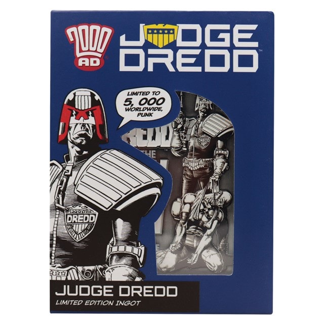 Comic Book Cover Judge Dredd Collectable Ingot | HMV Store