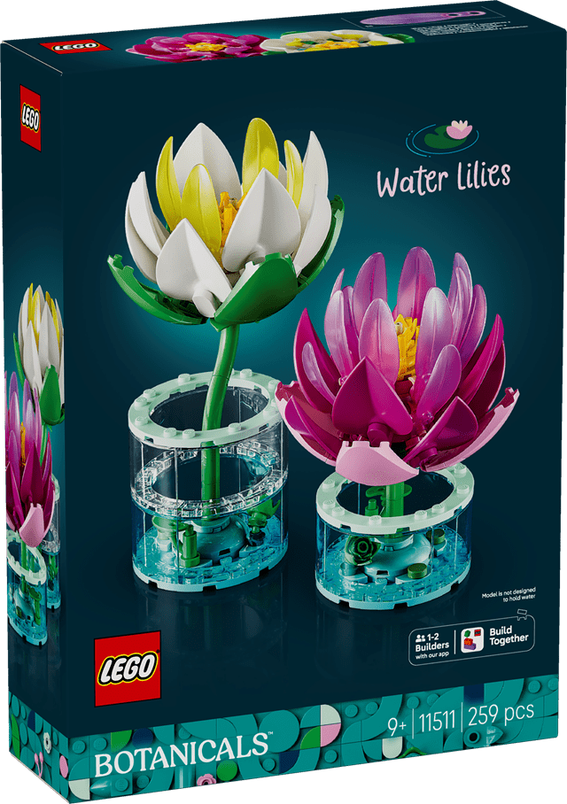 Water Lilies LEGO Botanicals | LEGO | Free shipping over £20 | HMV Store