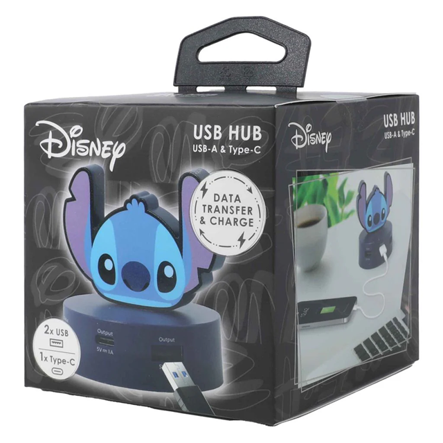 Lilo & Stitch Stitch Head Multi-Port Charging Hub | Charging Hub | Free ...