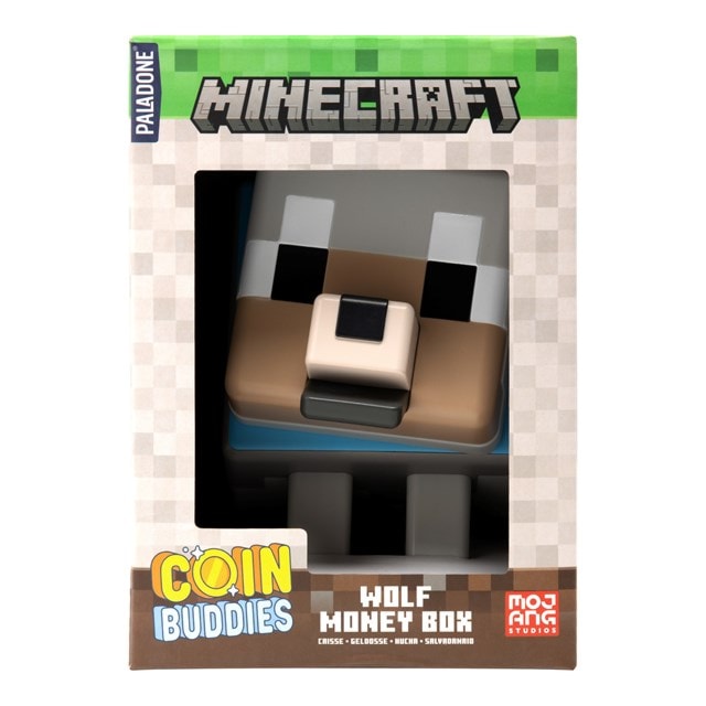 Minecraft Wolf Shaped Money Box | HMV Store