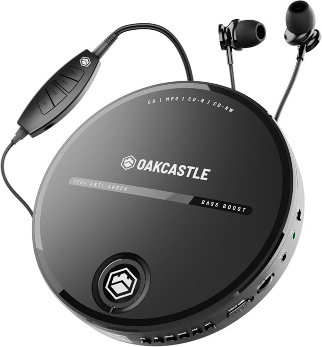 Oakcastle CD10 Black Portable CD Player | HMV Store