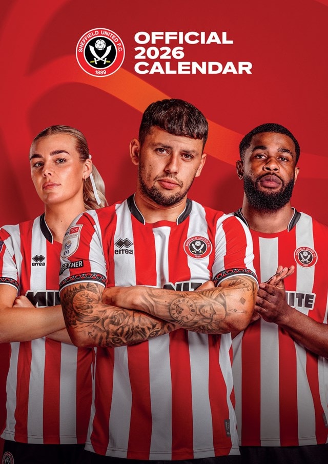 Sheffield United FC 2026 A3 Calendar | HMV Store