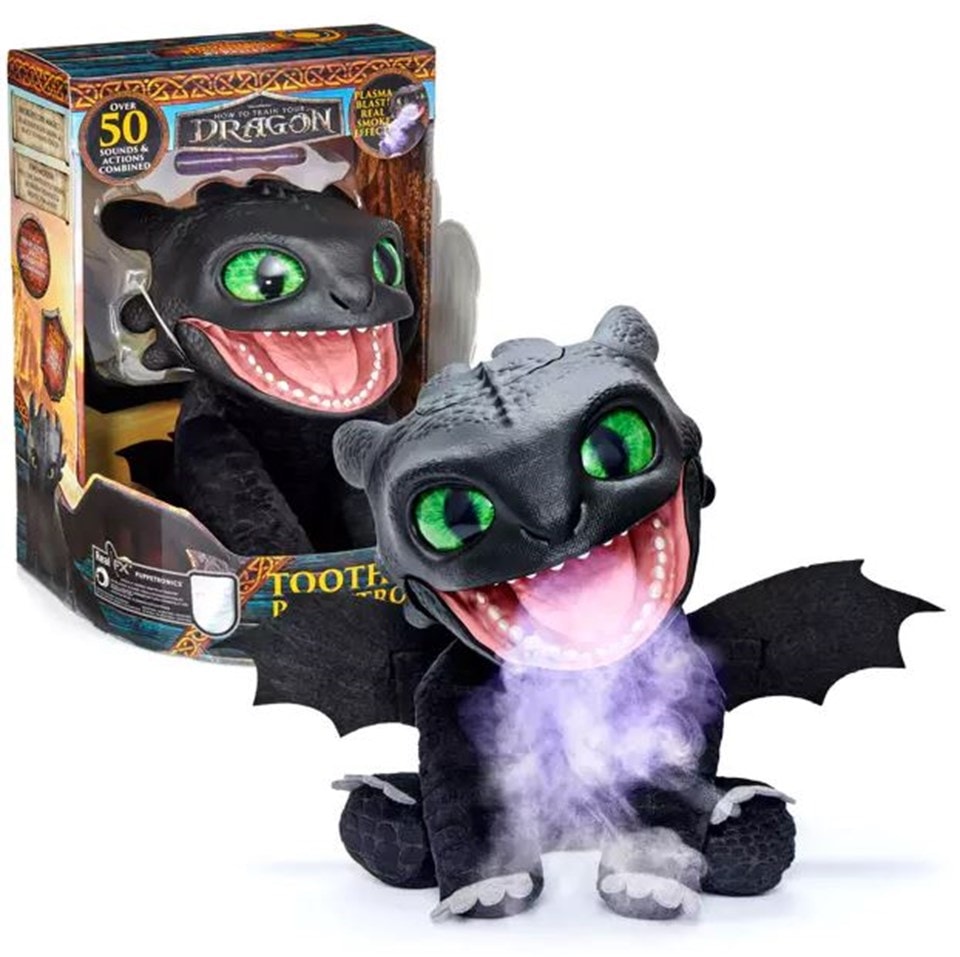 Toothless Hot To Train Your Dragon Puppetronic | HMV Store