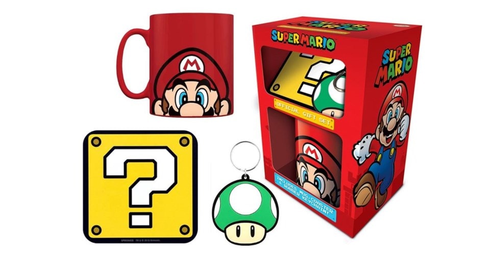 Nintendo Super Mario Mug Gift Set | Gift Set | Free shipping over £20 ...