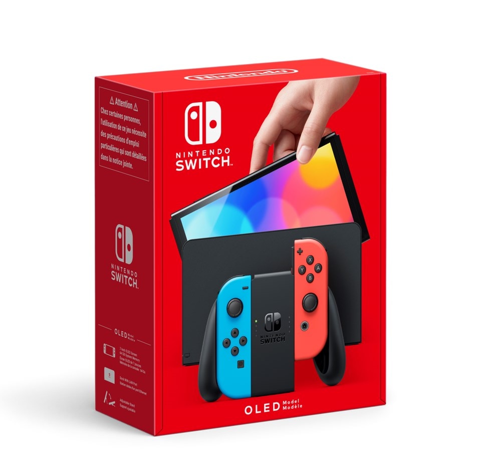 Nintendo Switch Console OLED Model (Neon Red/Neon Blue) | Game Console ...