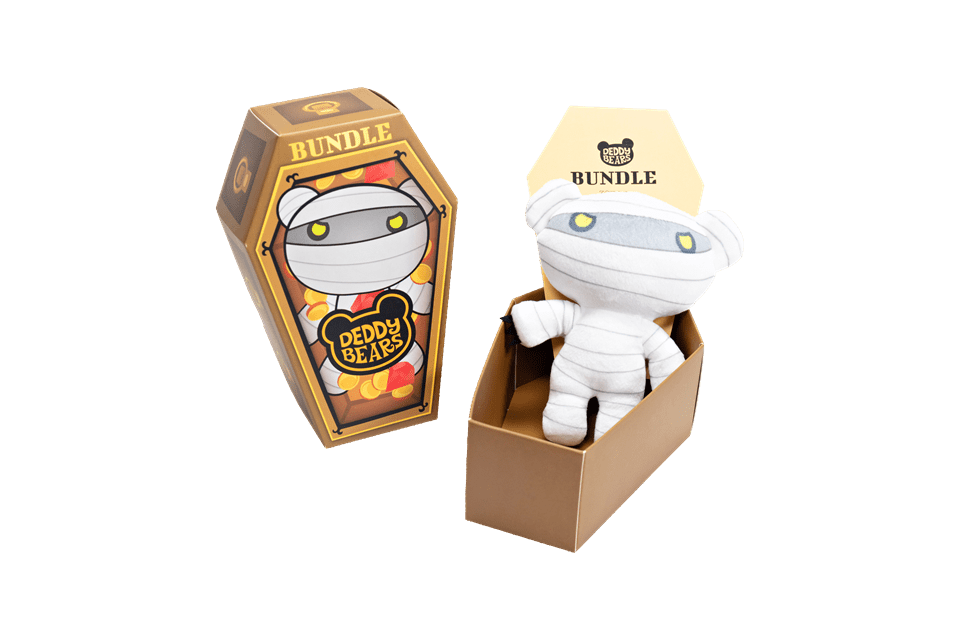 Bundle In Coffin Deddy Bear Small Plush Box | Plush | Free shipping ...