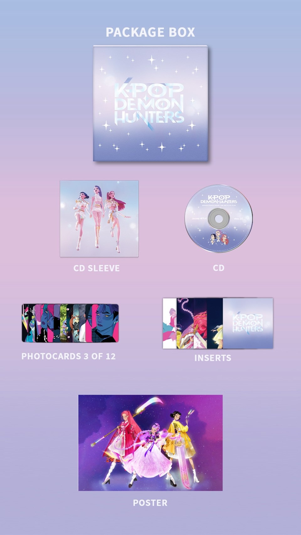 KPop Demon Hunters (hmv Exclusive) 'For the Fans' CD Box Edition | HMV ...