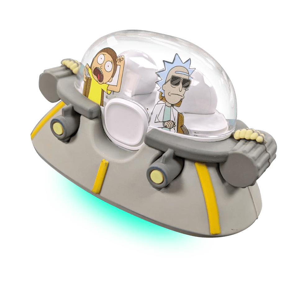 Lazerbuilt Rick & Morty Space Cruiser True Wireless Bluetooth Earphones ...
