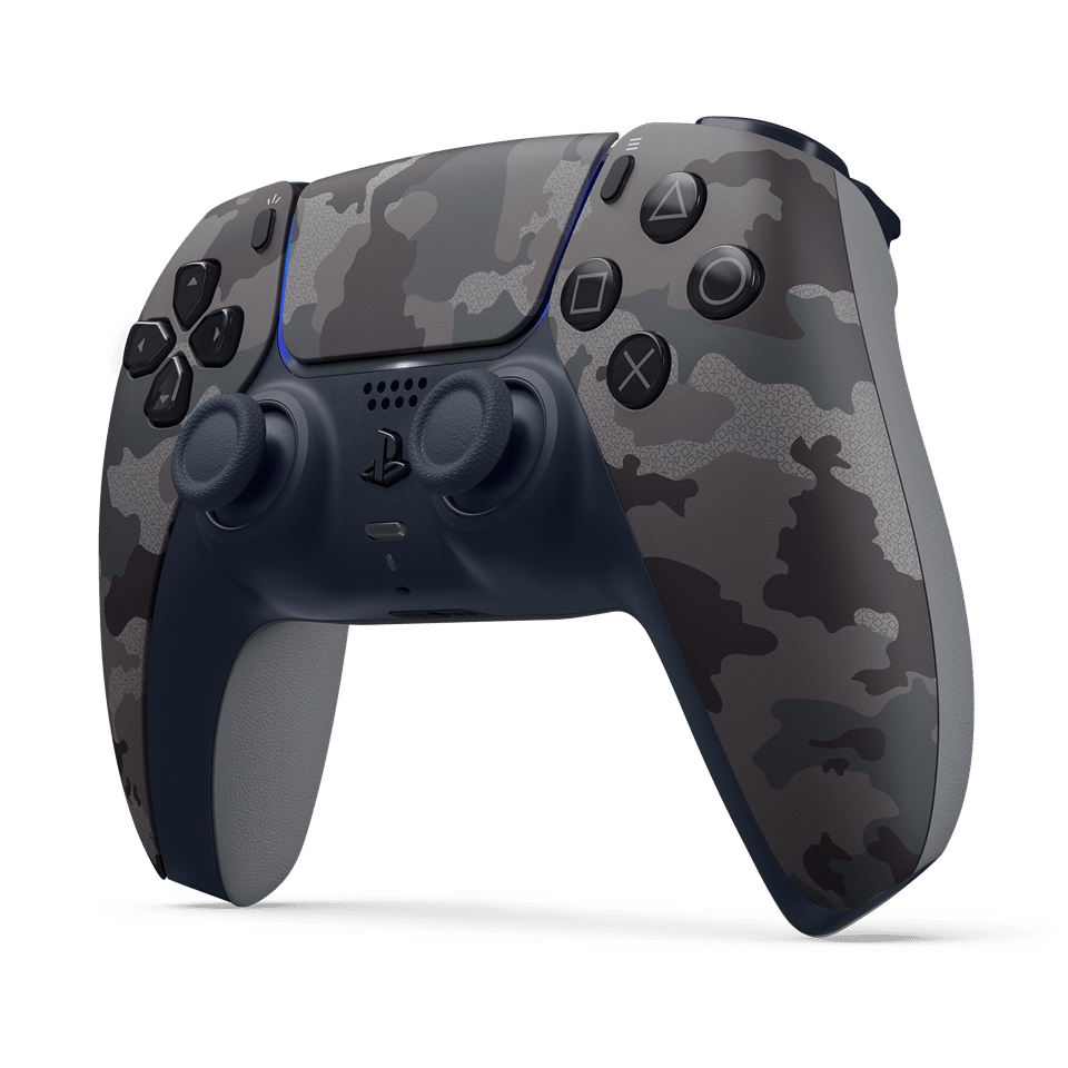 Official PlayStation 5 DualSense Controller - Grey Camouflage ...
