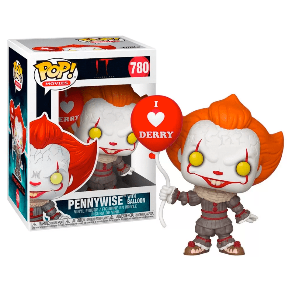 Pennywise With Balloon 780 IT Chapter 2 Funko Pop Vinyl | Pop Vinyl ...