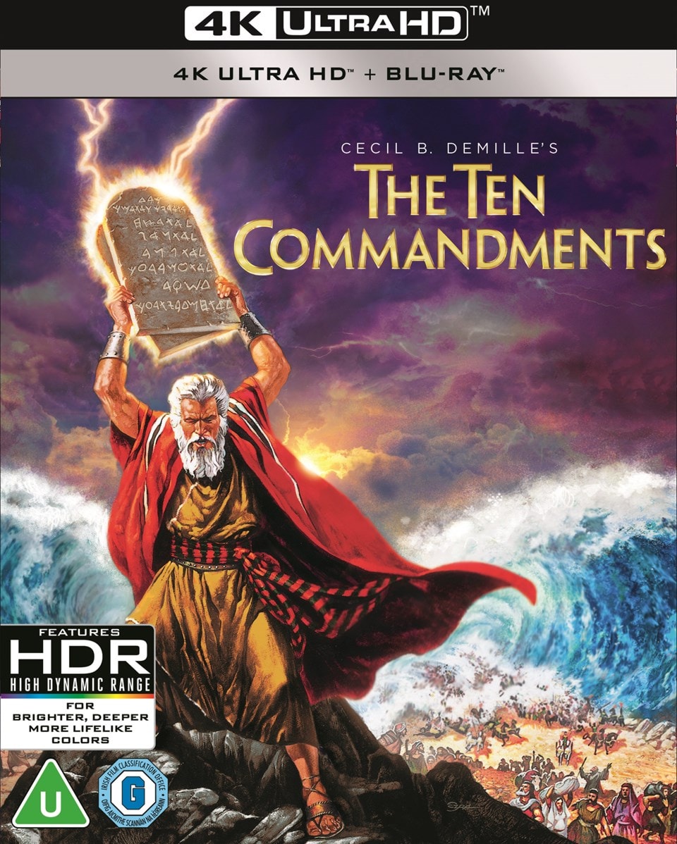 The Ten Commandments | 4K Ultra HD Blu-ray | Free shipping over £20 | HMV Store