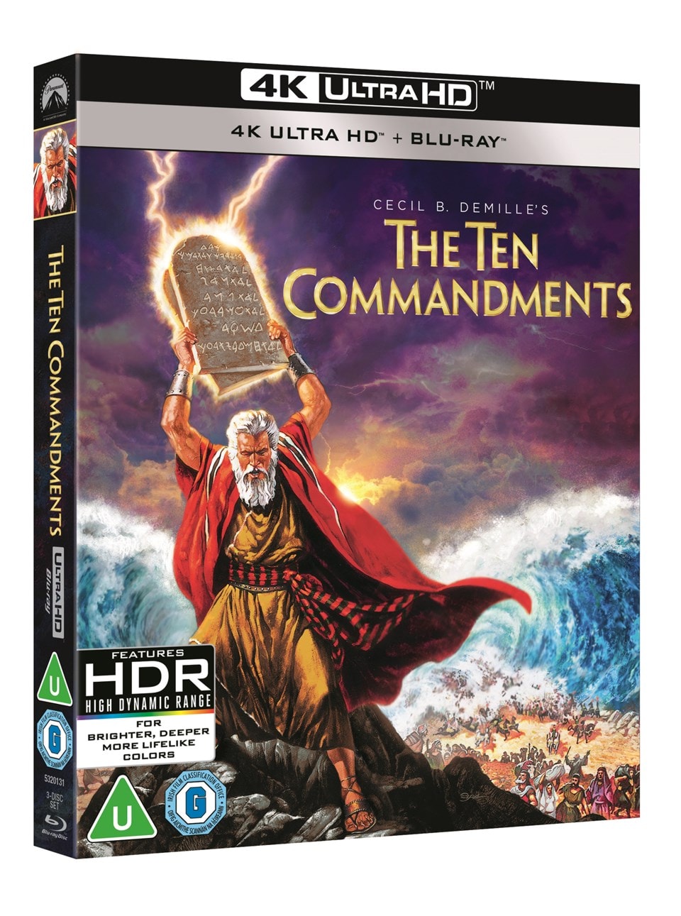 The Ten Commandments | 4K Ultra HD Blu-ray | Free shipping over £20 ...