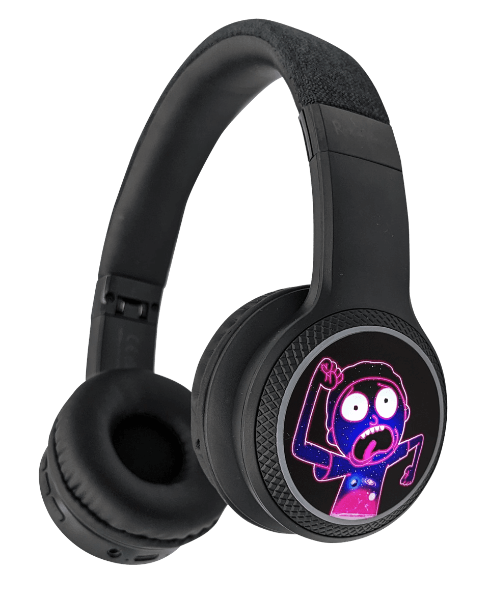 Lazerbuilt Rick & Morty Light-Up Bluetooth Headphones | Headphones ...