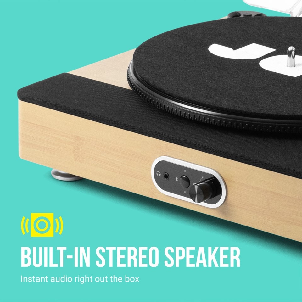 Jam Sound Stream+ Wood Bluetooth Turntable (hmv Exclusive) | Turntables ...