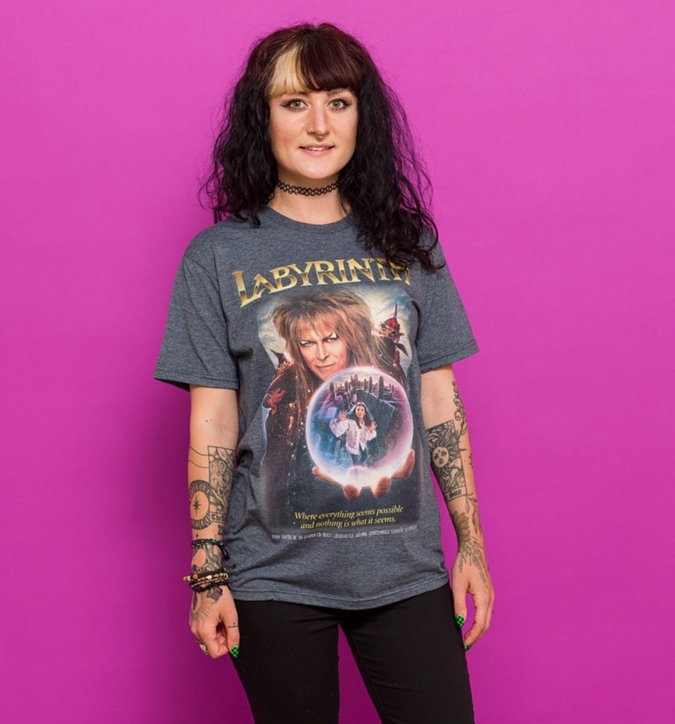 Classic Movie Poster hmv Exclusive Labyrinth Truffle Shuffle Tee | T ...