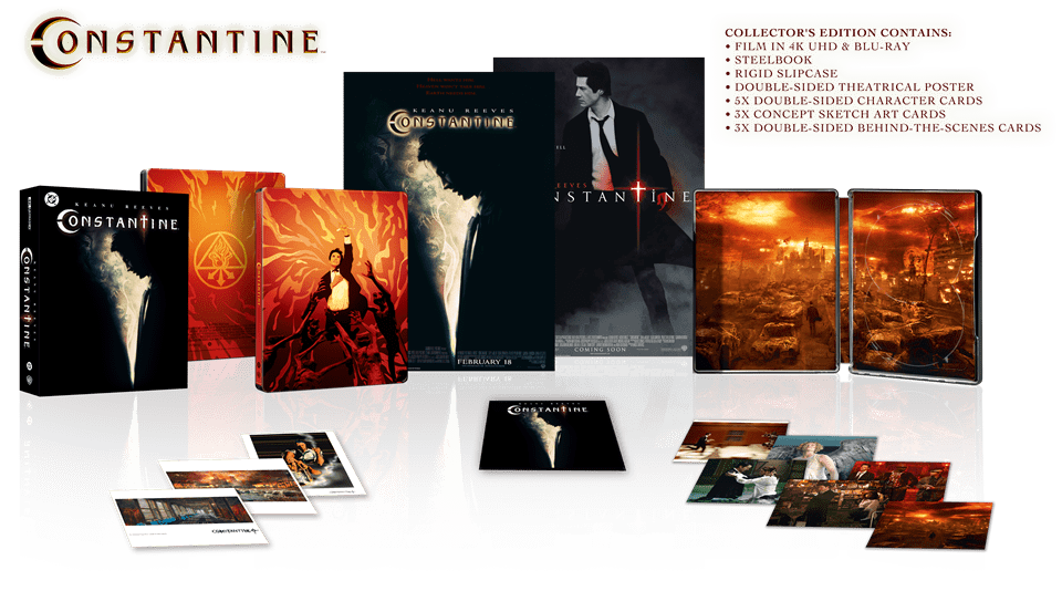 Constantine 20th Anniversary Collector's Edition with Steelbook | 4K Ultra HD Blu-ray | Free ...