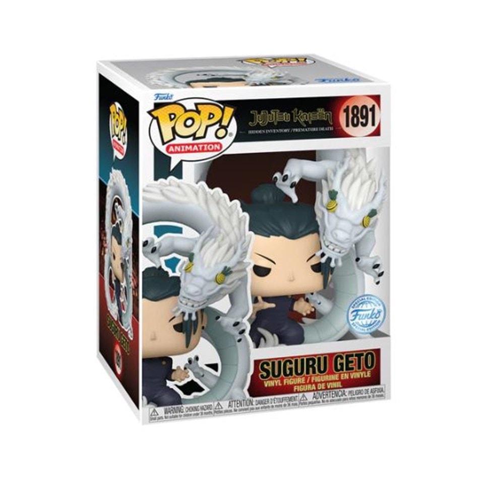 Suguru Geto With Dragon 1891 Jujutsu Kaisen hmv Exclusive Pop Vinyl ...