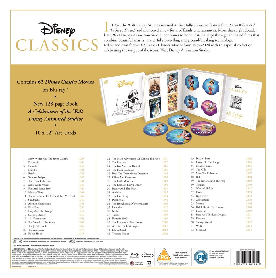 Disney Classics: Complete 62 Movie Collection | HMV Store